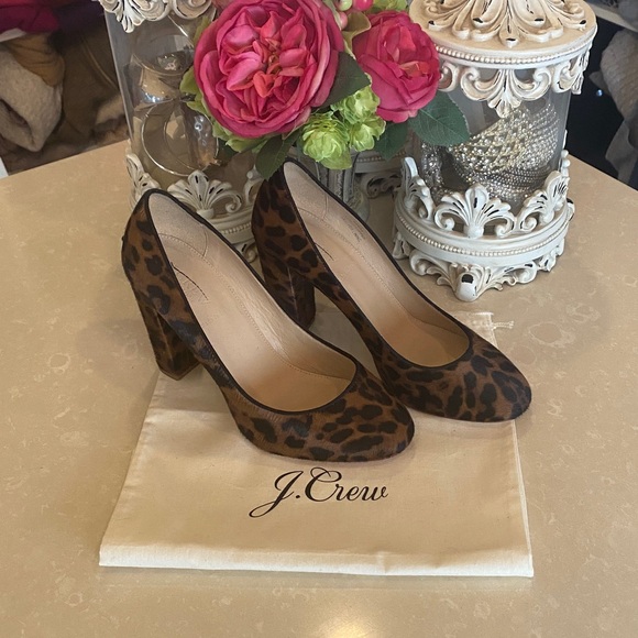 J. Crew | Shoes | Chic Jcrew Animal Calf Hair Heel Shoes | Poshmark
